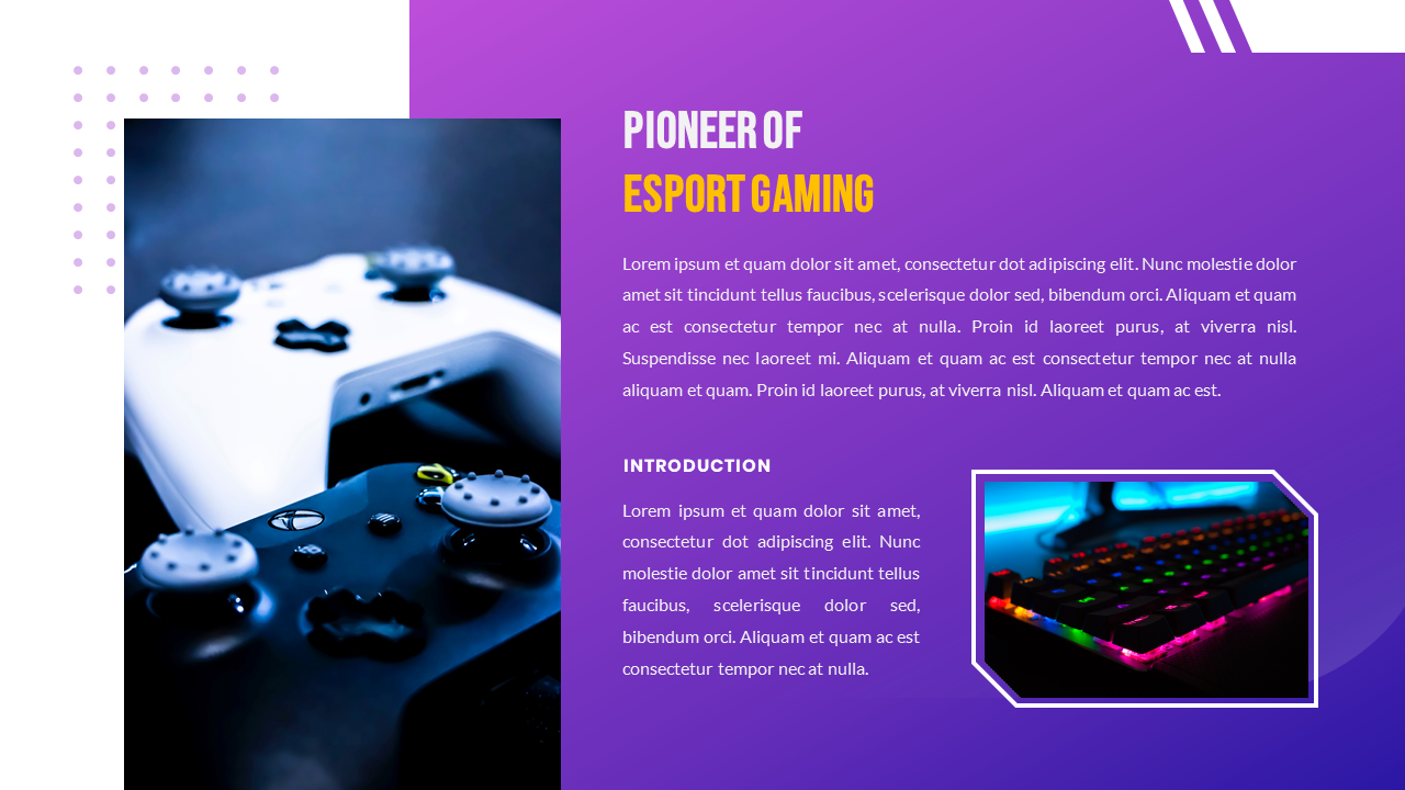 Gamatech – Esport Gaming Powerpoint Template, Presentation Templates