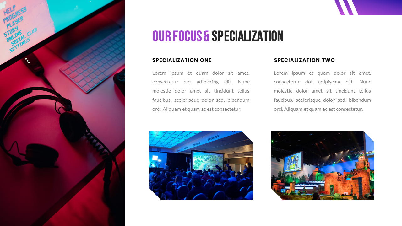 Gamatech – Esport Gaming Powerpoint Template, Presentation Templates