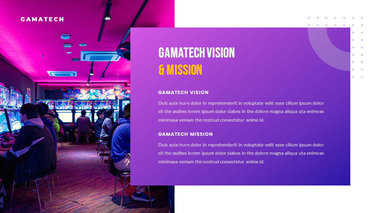 Gamatech – Esport Gaming Powerpoint Template, Presentation Templates