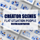 Flat Scene People Character Creator Kit, Vectors | GraphicRiver