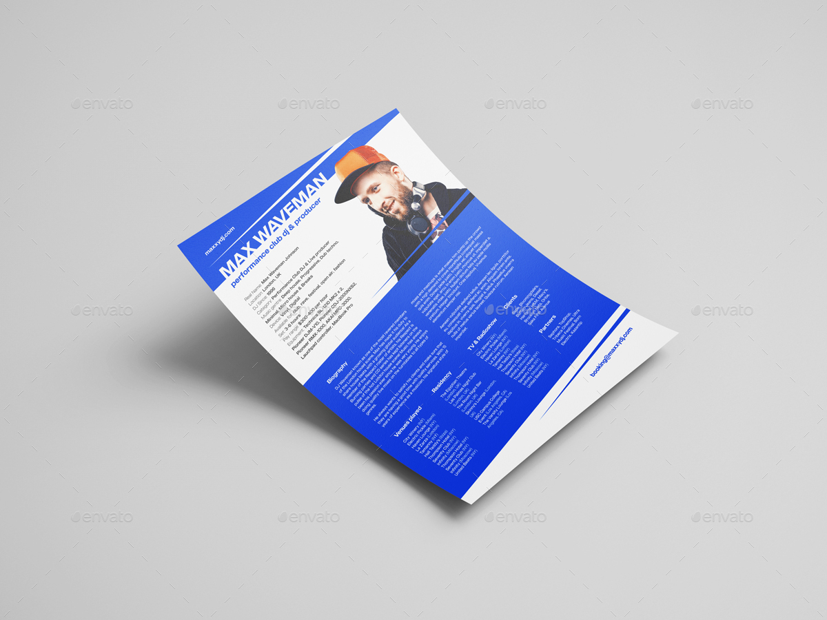 Modern DJ Press Kit Template, Print Templates | GraphicRiver