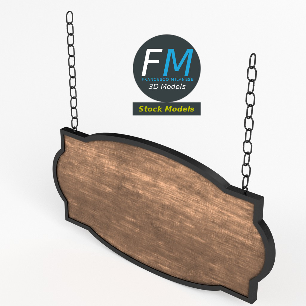 Blank hanging sign by FrancescoMilanese85 | 3DOcean