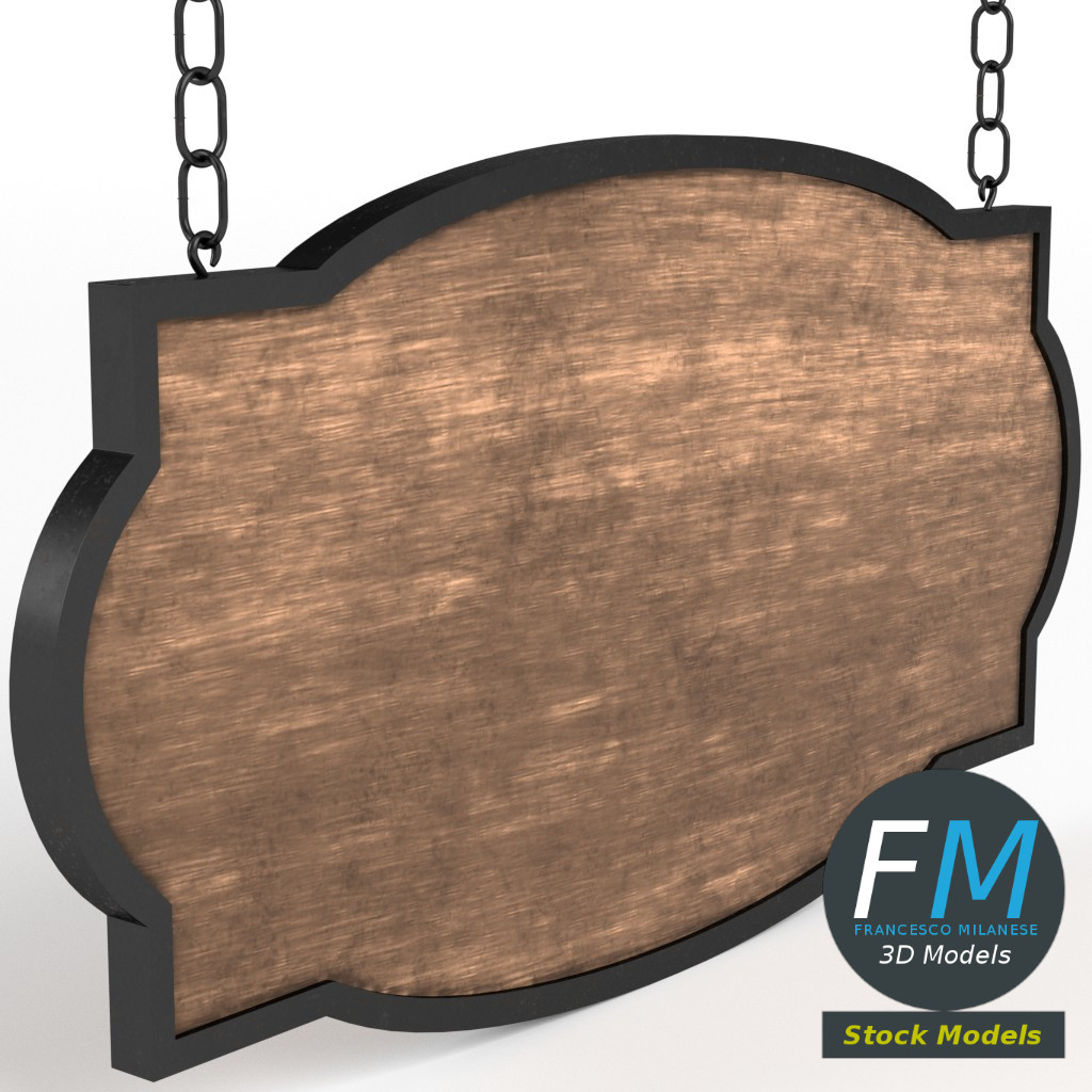 Blank hanging sign by FrancescoMilanese85 | 3DOcean