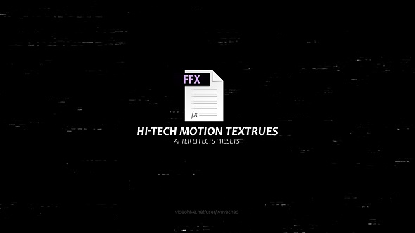 Hi-Tech Motion Textures Presets by Wuyachao | VideoHive