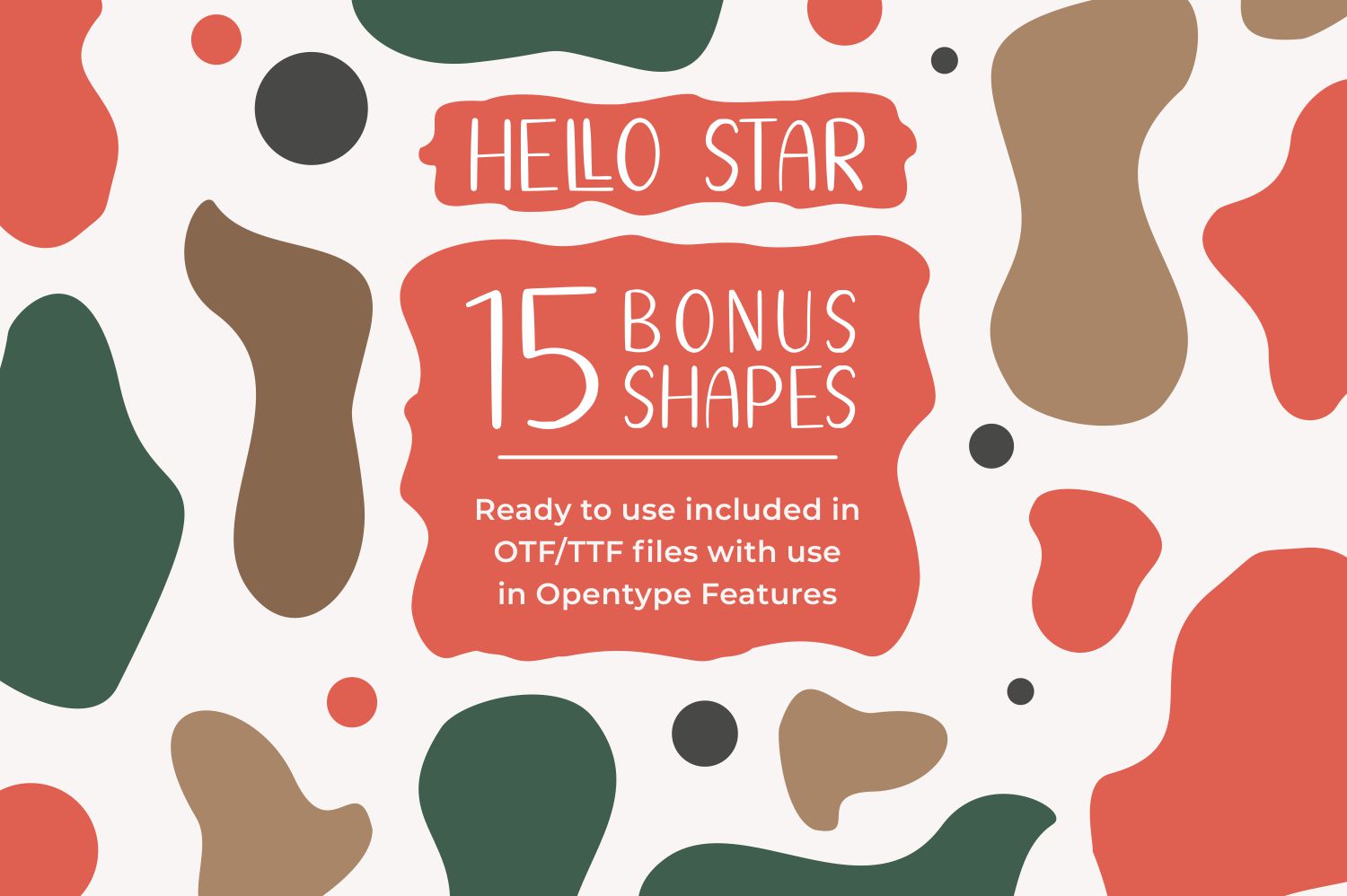 Hello Star - Extra Shapes, Fonts | GraphicRiver