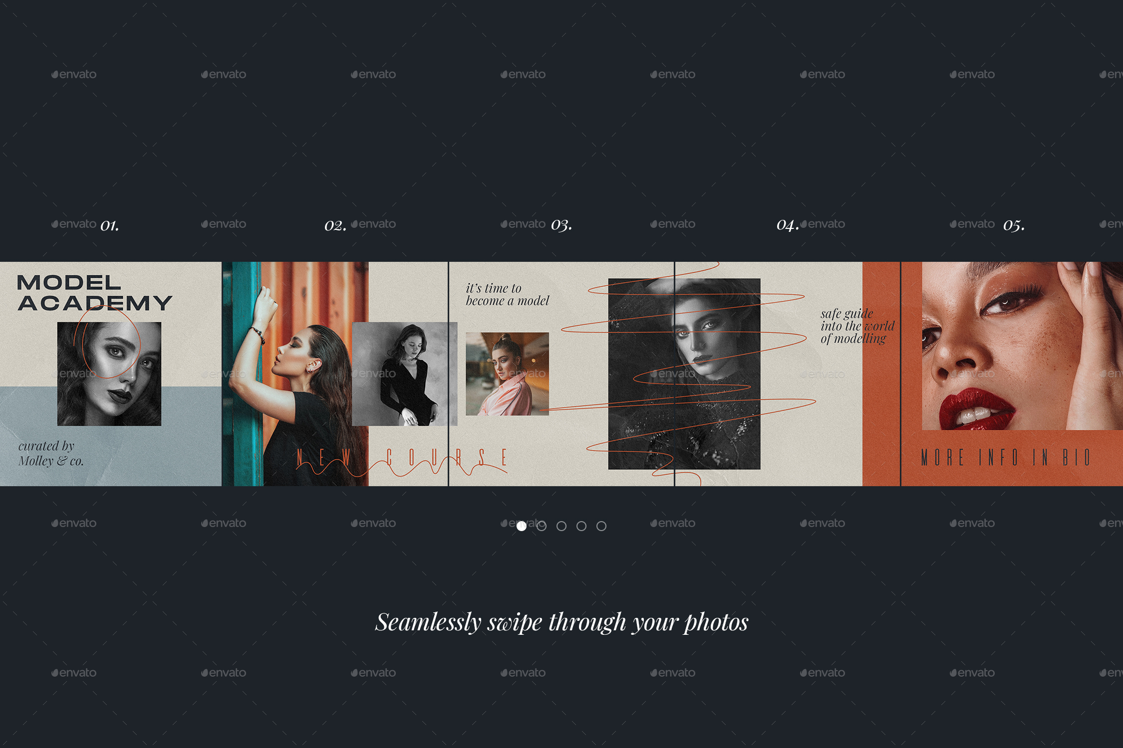 Seamless Instagram Carousel, Web Elements | GraphicRiver