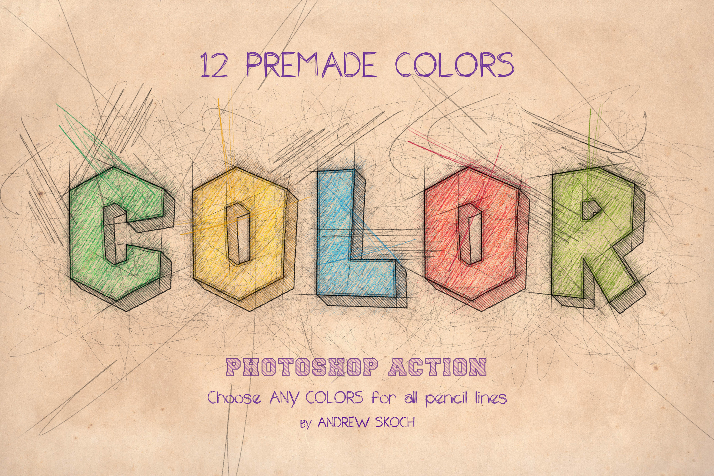 Color Pencil Sketch - Photoshop Actions, Add-ons | GraphicRiver