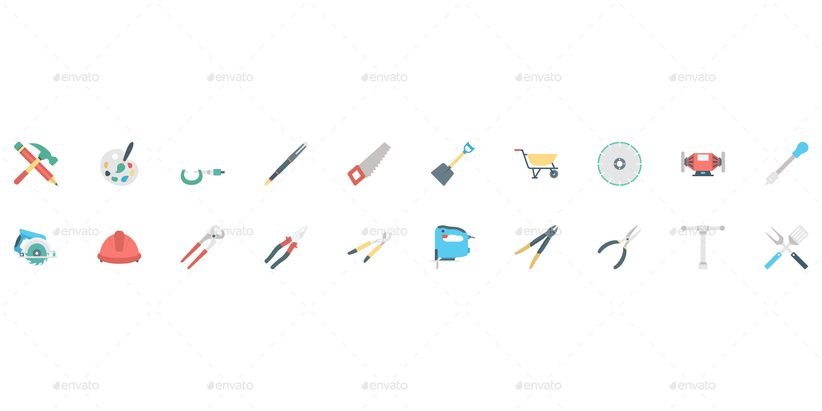 100+ Tools Color Vector Icon, Icons | GraphicRiver