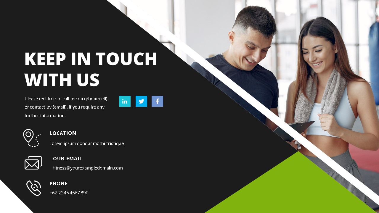 Sport - Fitness Business Workout Google Slide Template, Presentation ...