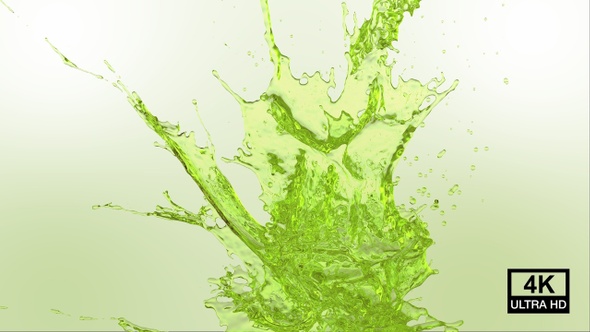 Crystal Clear Green Water Splash 4K, Motion Graphics | VideoHive