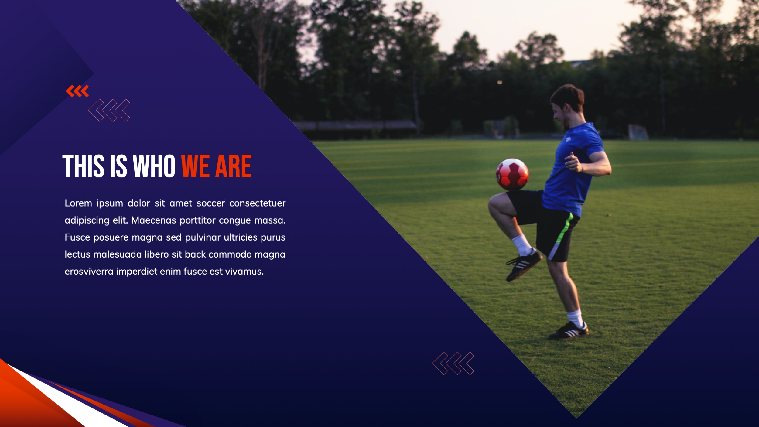 Soccer & Football Club PowerPoint Template, Presentation Templates