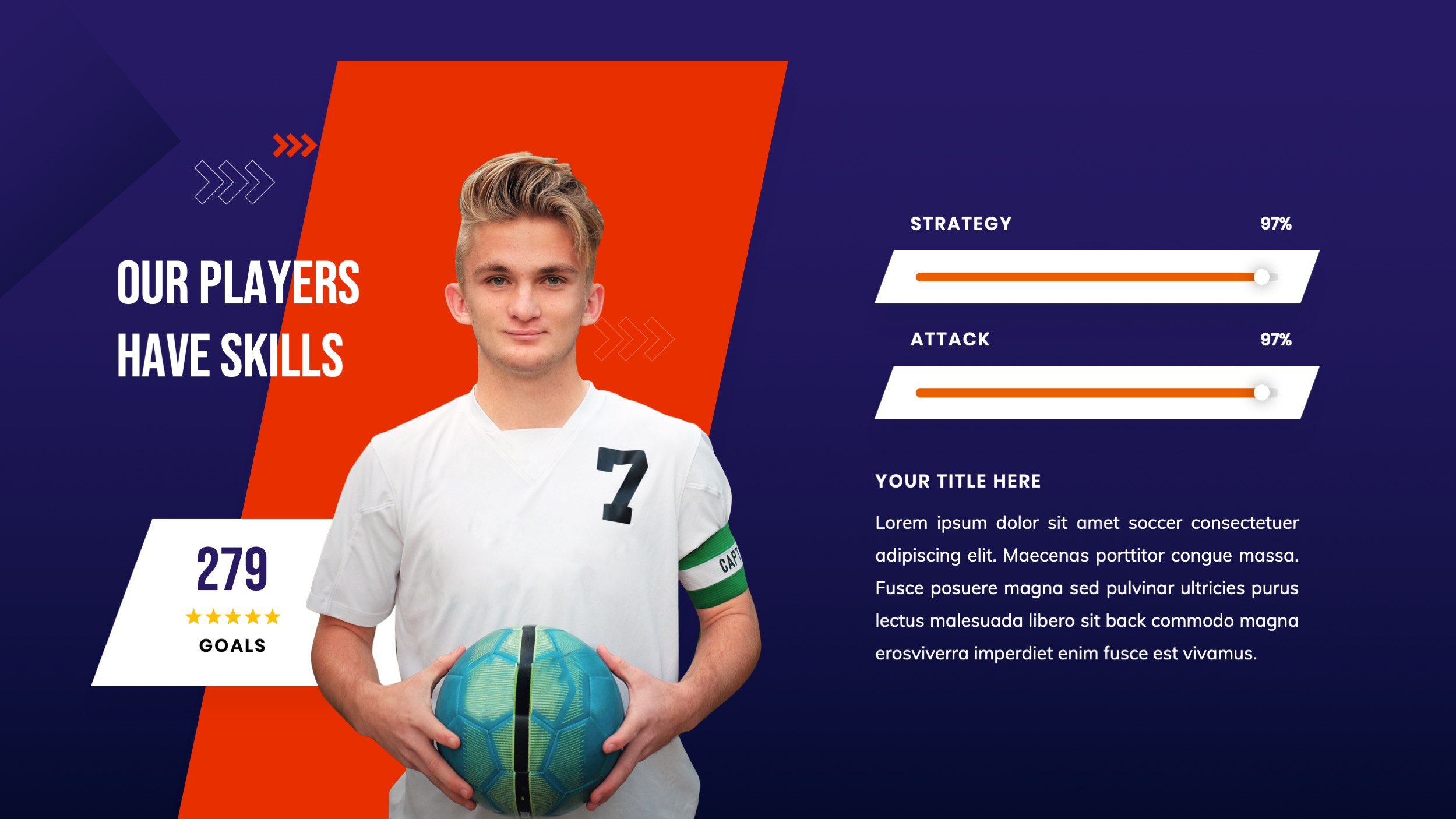 Soccer & Football Club PowerPoint Template, Presentation Templates
