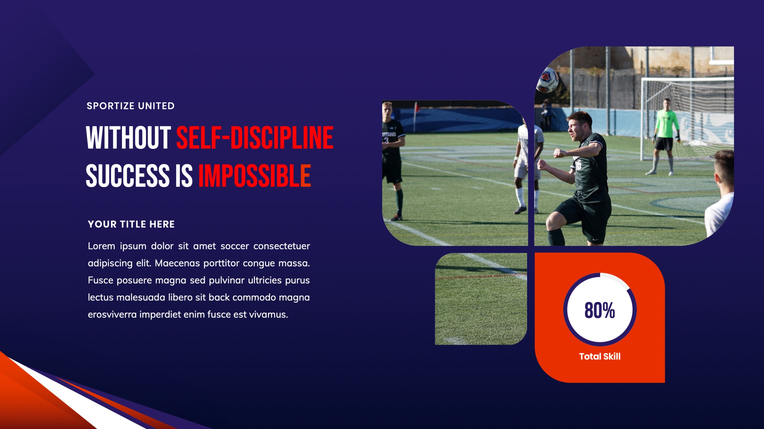 Soccer & Football Club PowerPoint Template, Presentation Templates