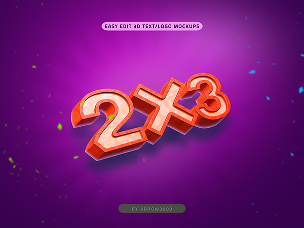 3D Text Mockup Cartoon, Add-ons | GraphicRiver