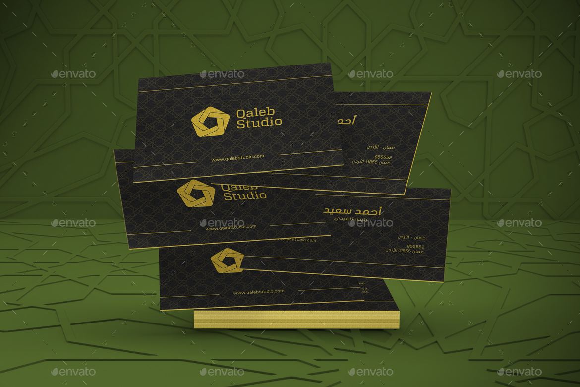 Arabic Business Cards Mockup, Graphics | GraphicRiver