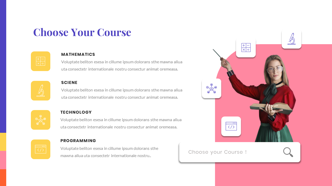 Educate – Education Course PowerPoint Template, Presentation Templates
