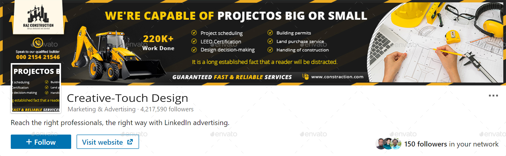 Construction Social Media Banner Pack, Web Elements | GraphicRiver