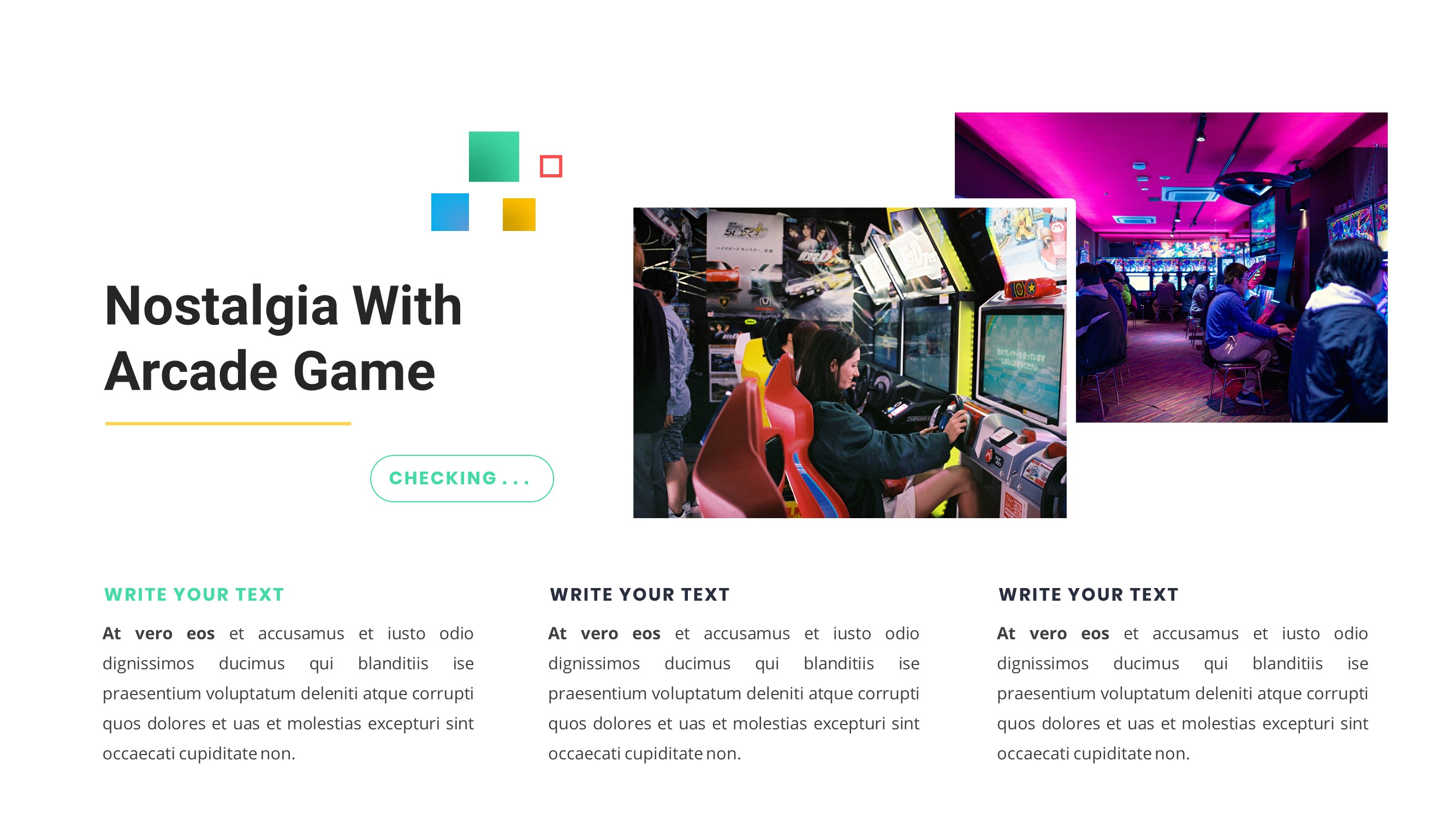 Arcades - Arcade Games PowerPoint Template, Presentation Templates