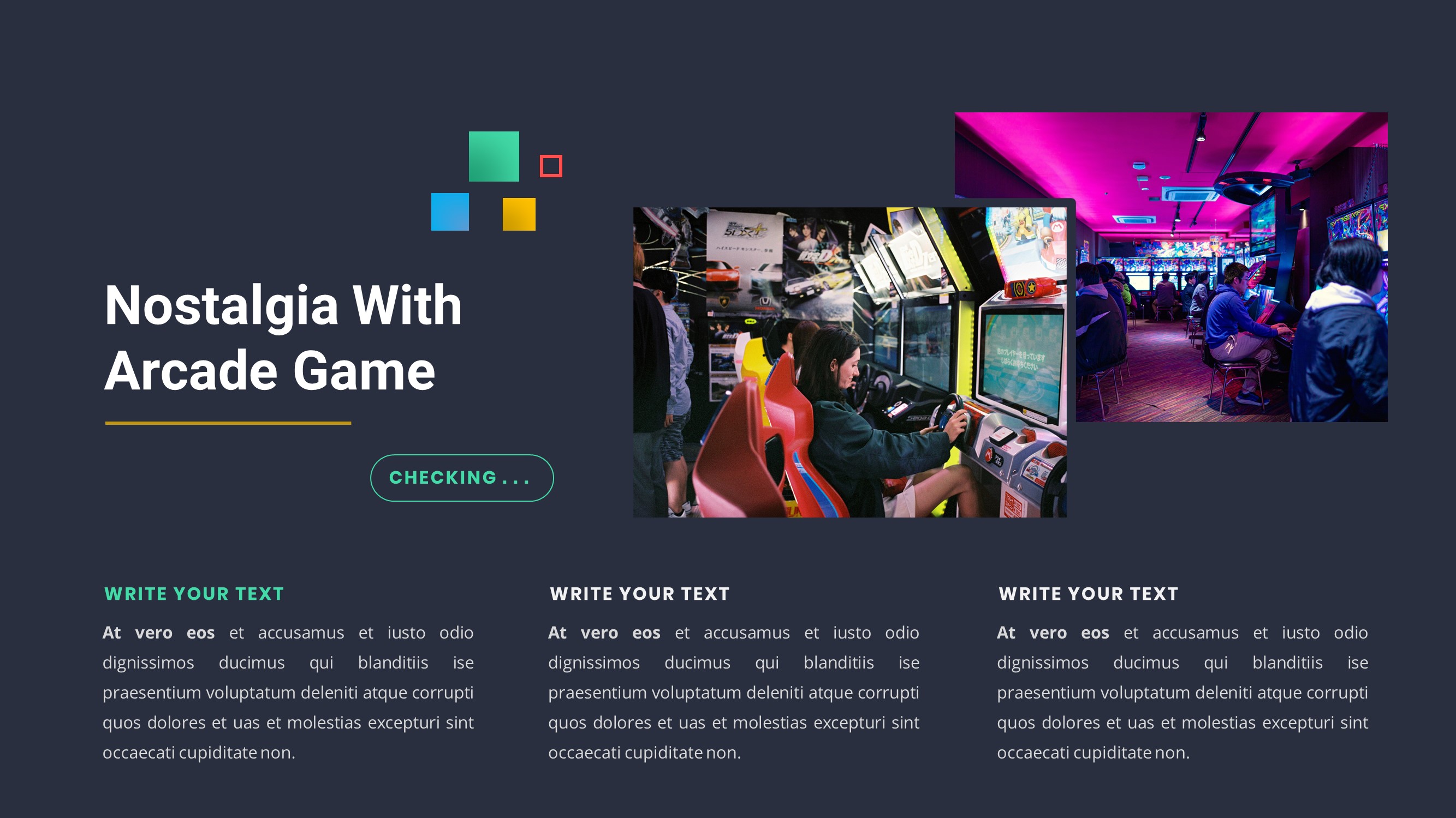Arcades - Arcade Games PowerPoint Template, Presentation Templates