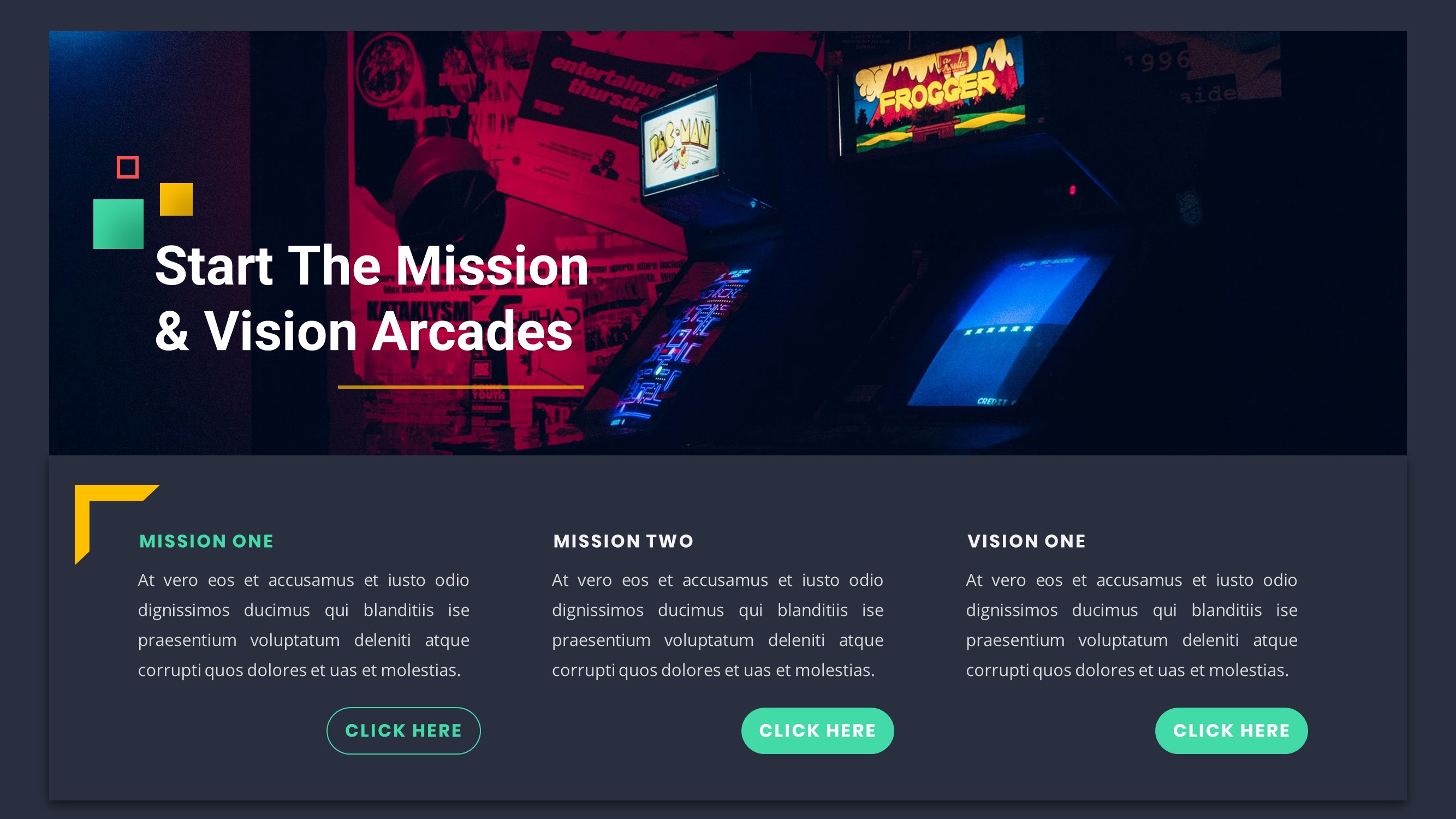 Arcades - Arcade Games PowerPoint Template, Presentation Templates