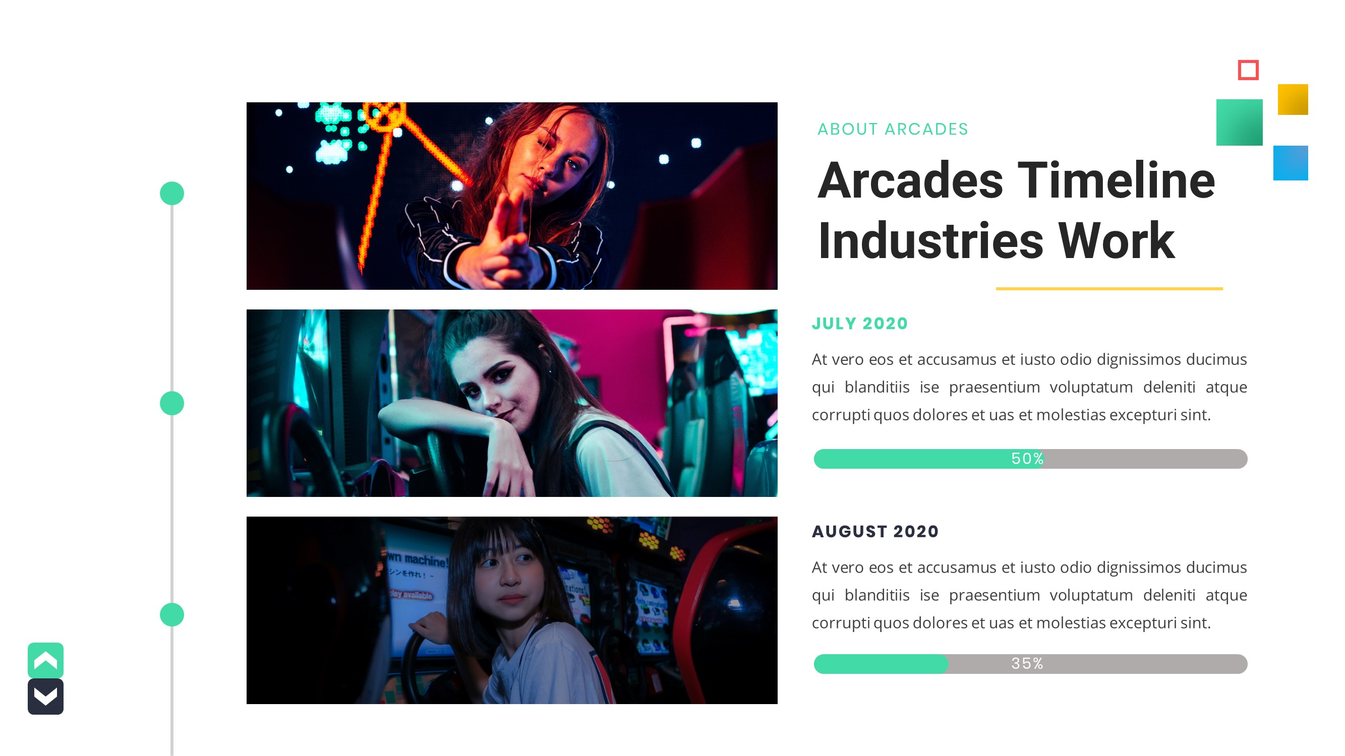 Arcades - Arcade Games PowerPoint Template, Presentation Templates
