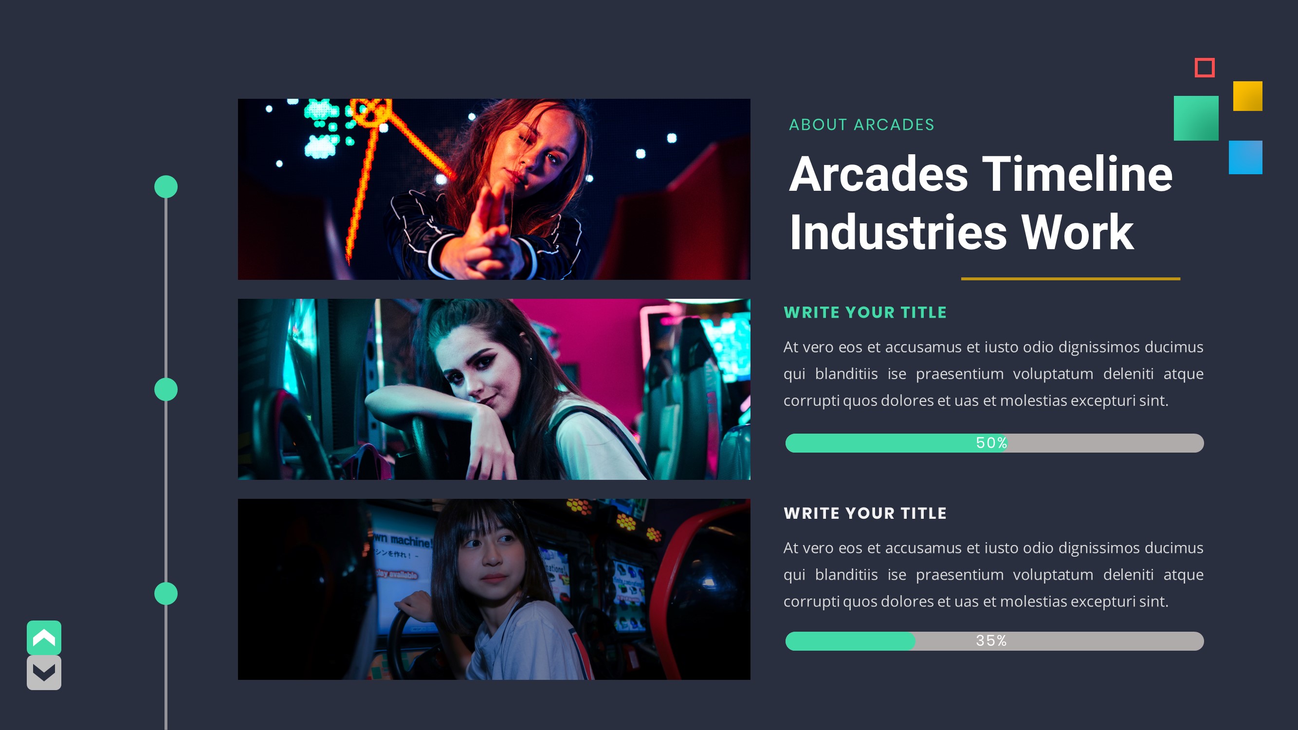 Arcades - Arcade Games PowerPoint Template, Presentation Templates