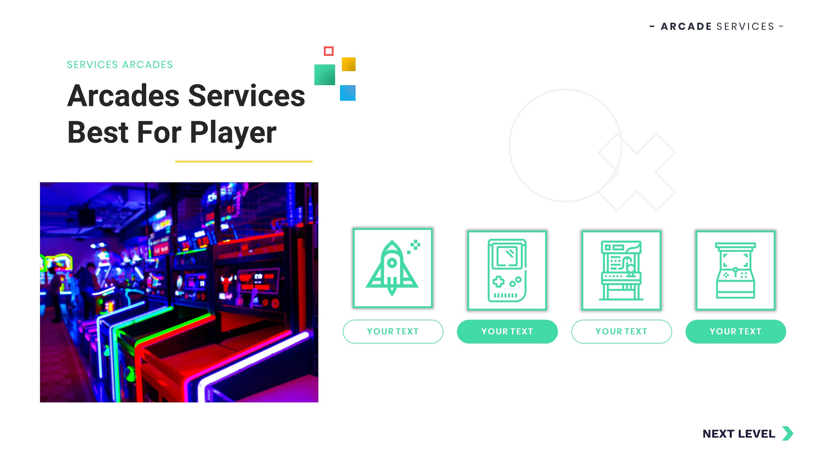 Arcades - Arcade Games PowerPoint Template, Presentation Templates