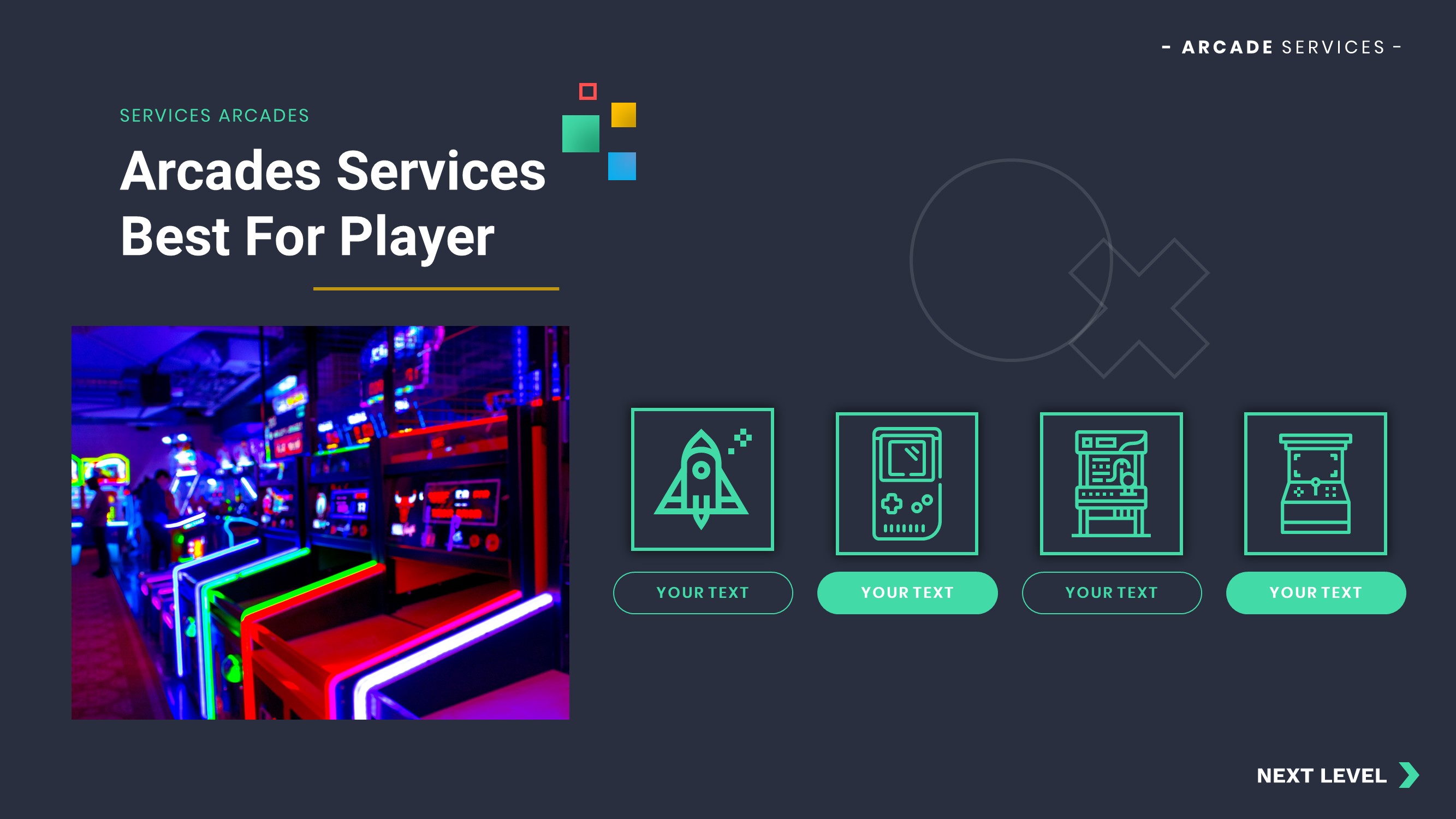 Arcades - Arcade Games PowerPoint Template, Presentation Templates