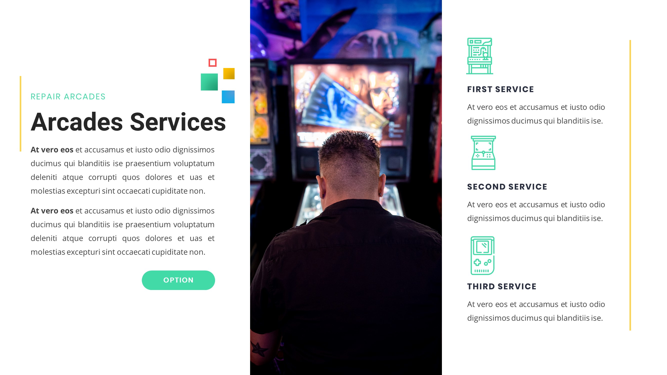 Arcades - Arcade Games PowerPoint Template, Presentation Templates