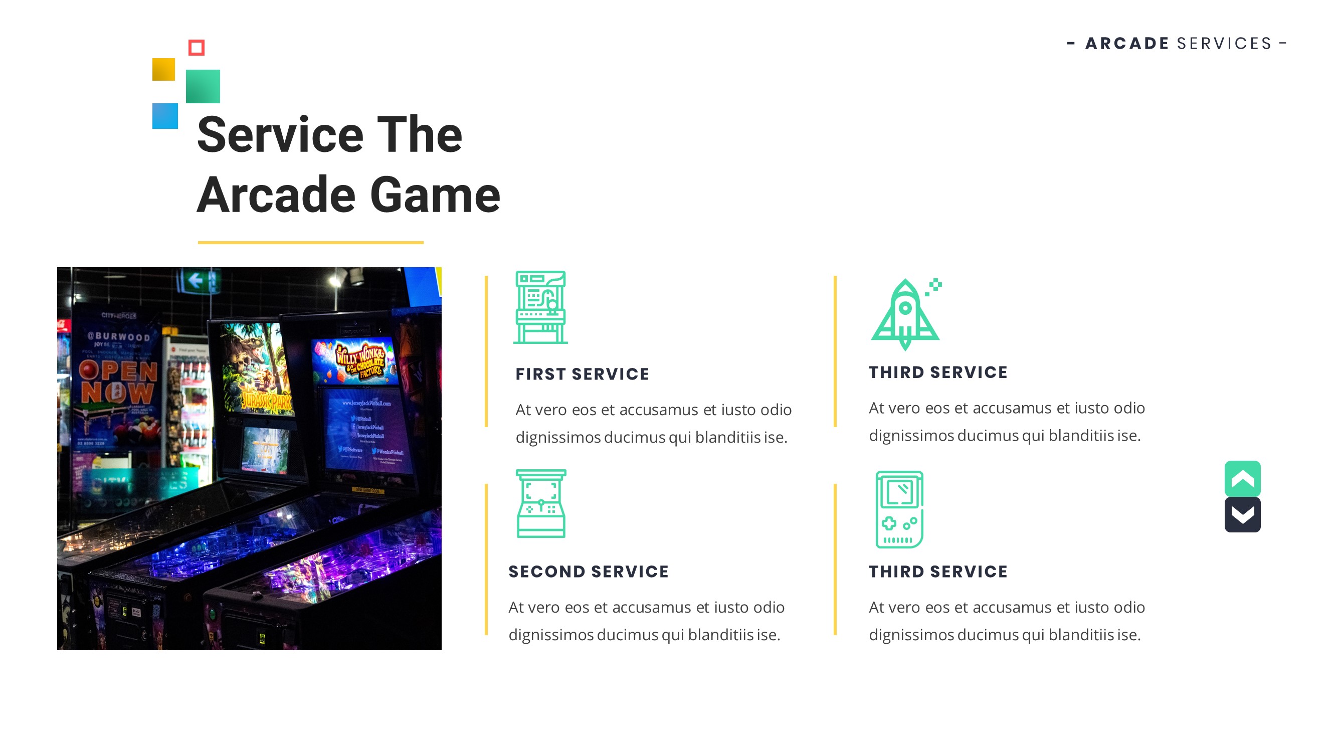 Arcades - Arcade Games PowerPoint Template, Presentation Templates