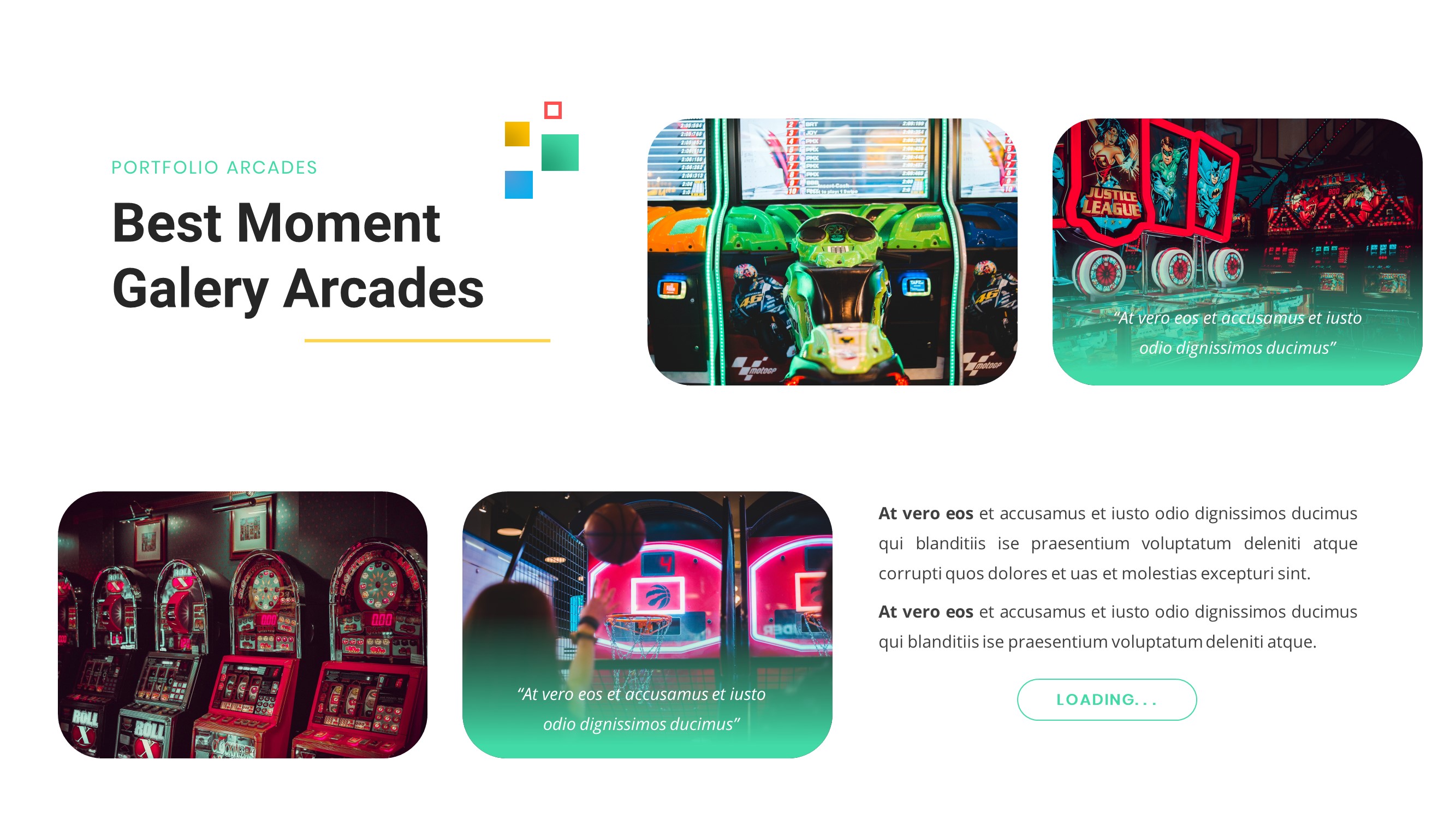 Arcades - Arcade Games PowerPoint Template, Presentation Templates