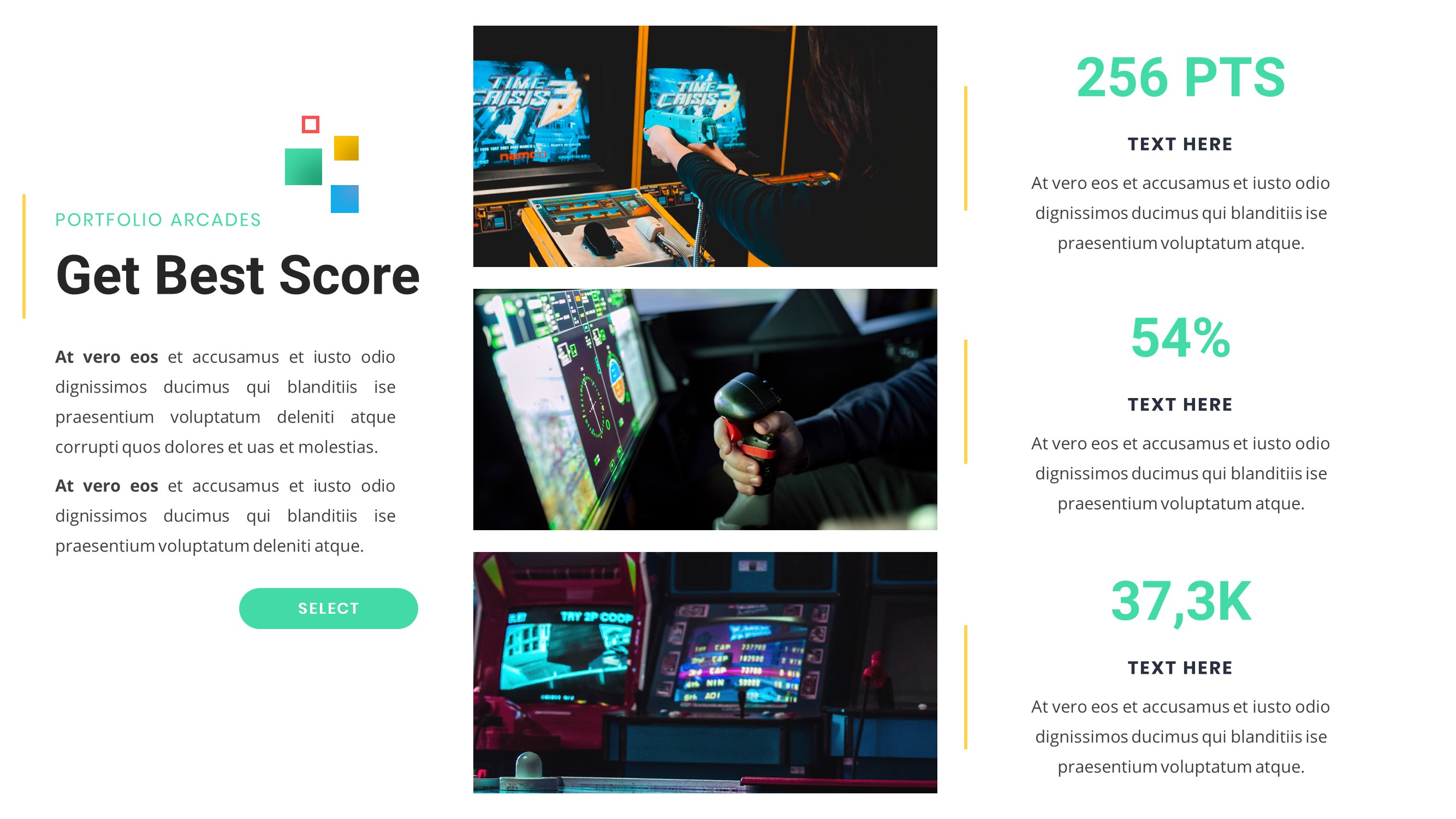 Arcades - Arcade Games PowerPoint Template, Presentation Templates