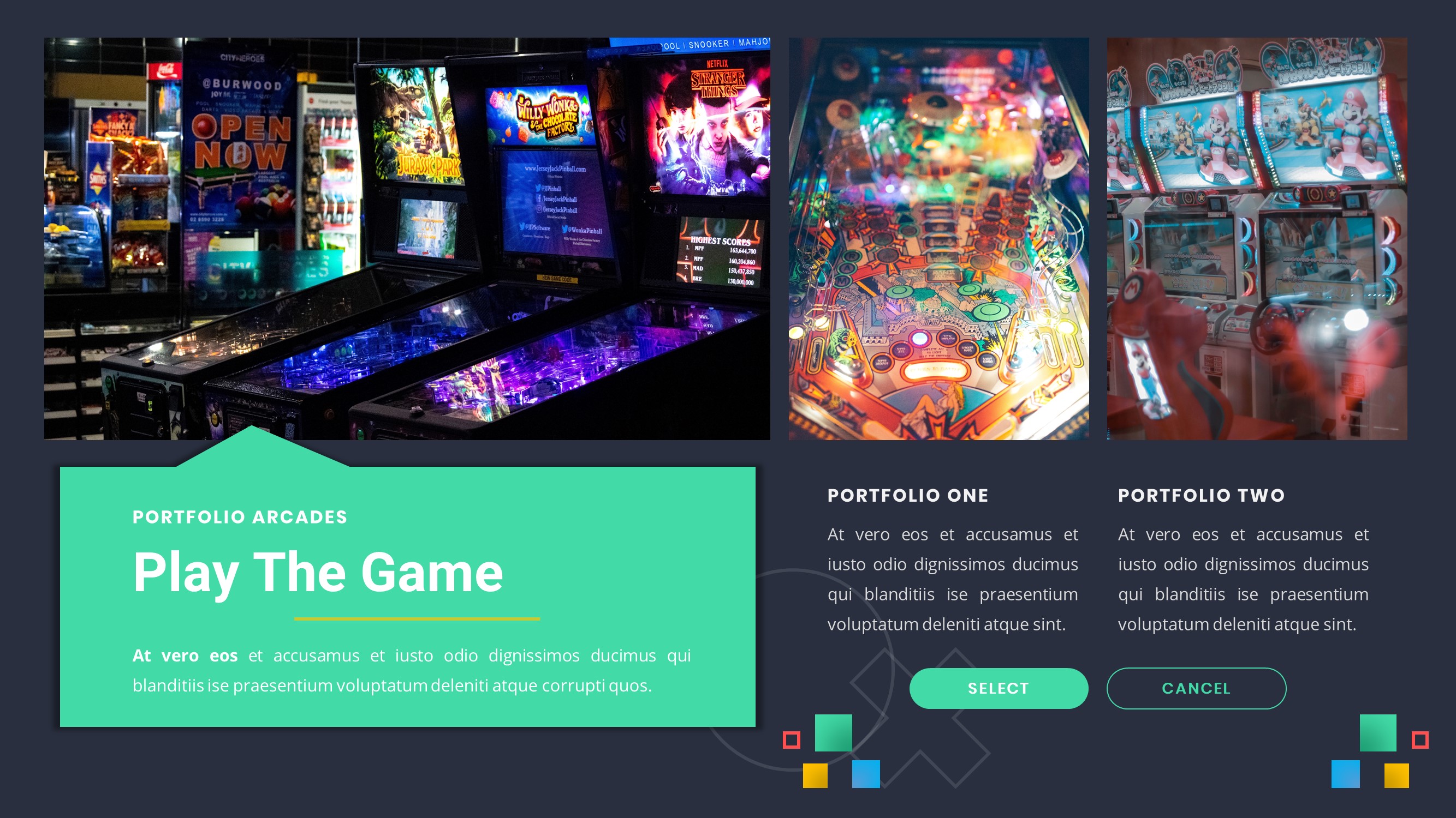 Arcades - Arcade Games PowerPoint Template by Yumnacreative | GraphicRiver