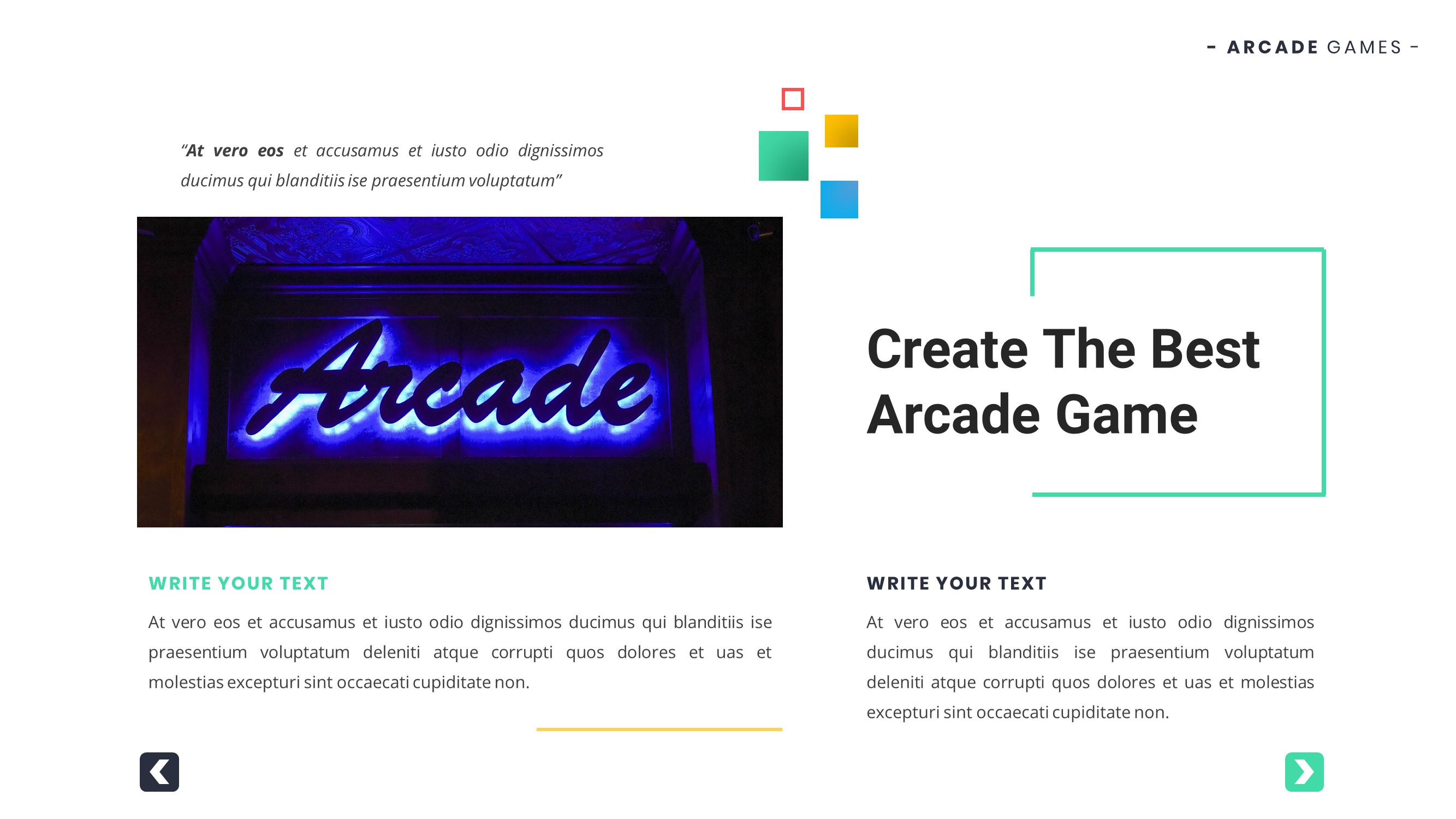 Arcades - Arcade Games PowerPoint Template by Yumnacreative | GraphicRiver