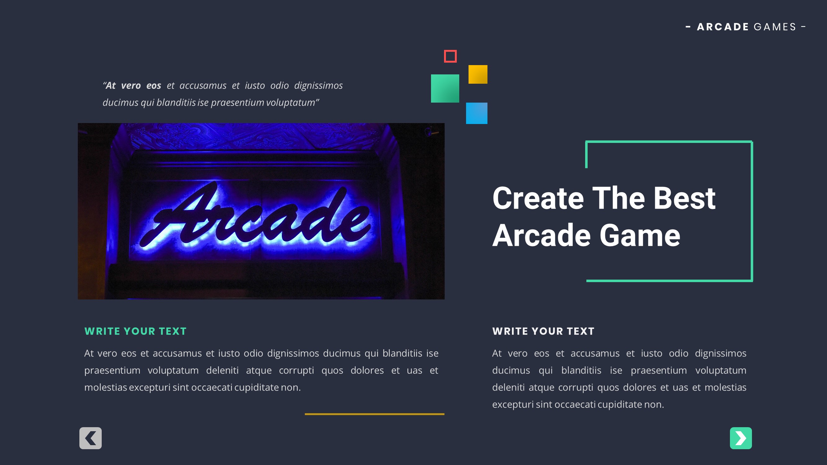 Arcades - Arcade Games PowerPoint Template by Yumnacreative | GraphicRiver