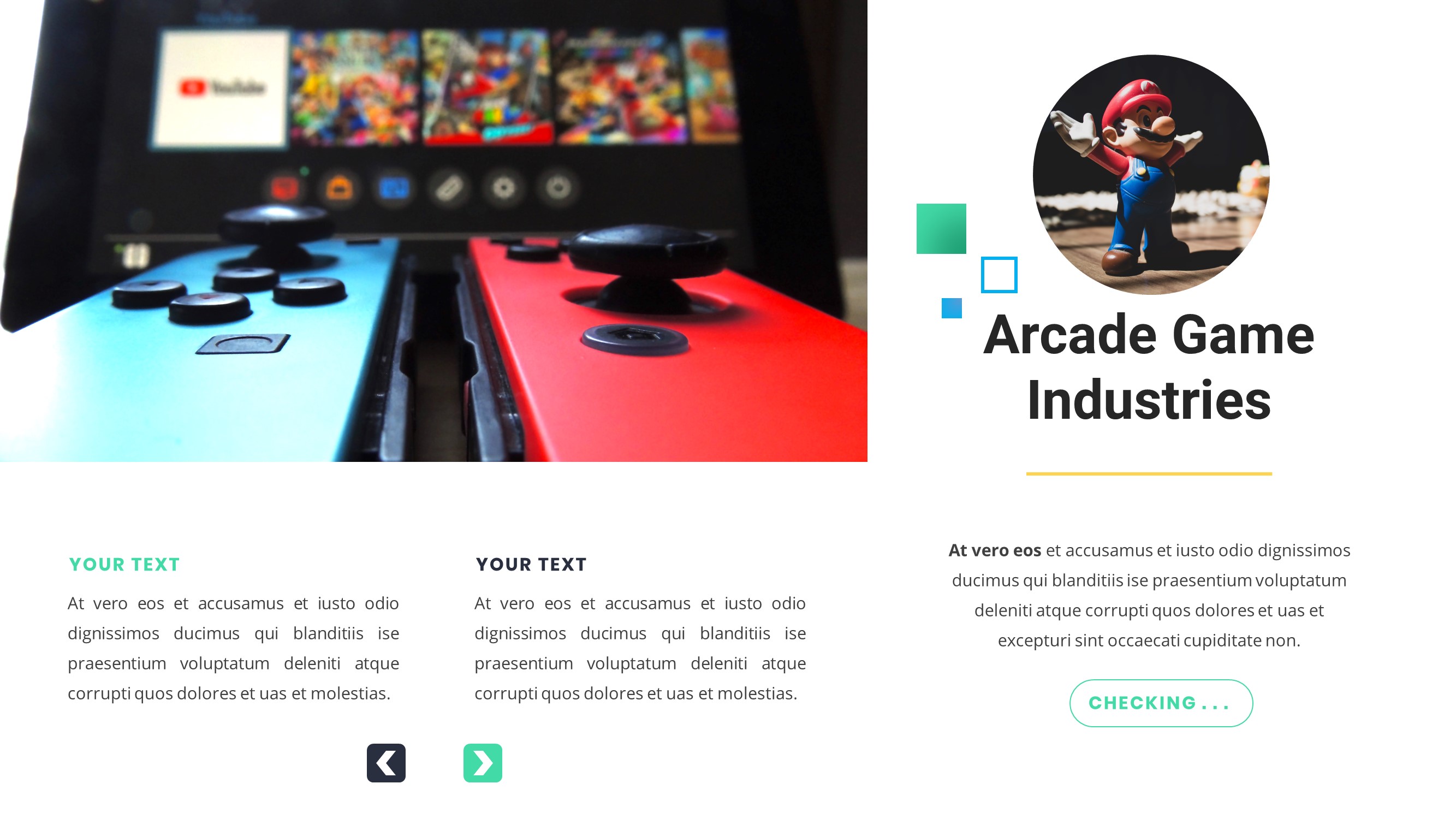 Arcades - Arcade Games Googleslide Template, Presentation Templates