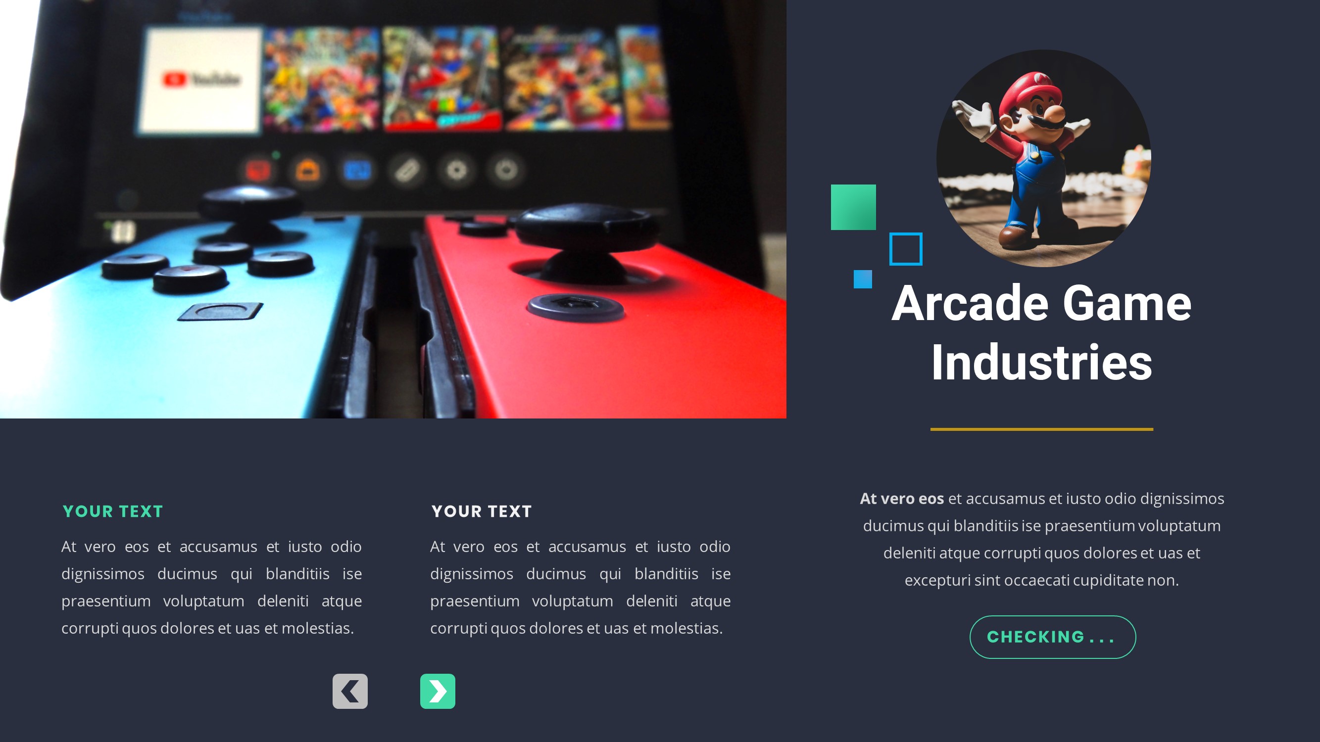 Arcades - Arcade Games Googleslide Template, Presentation Templates