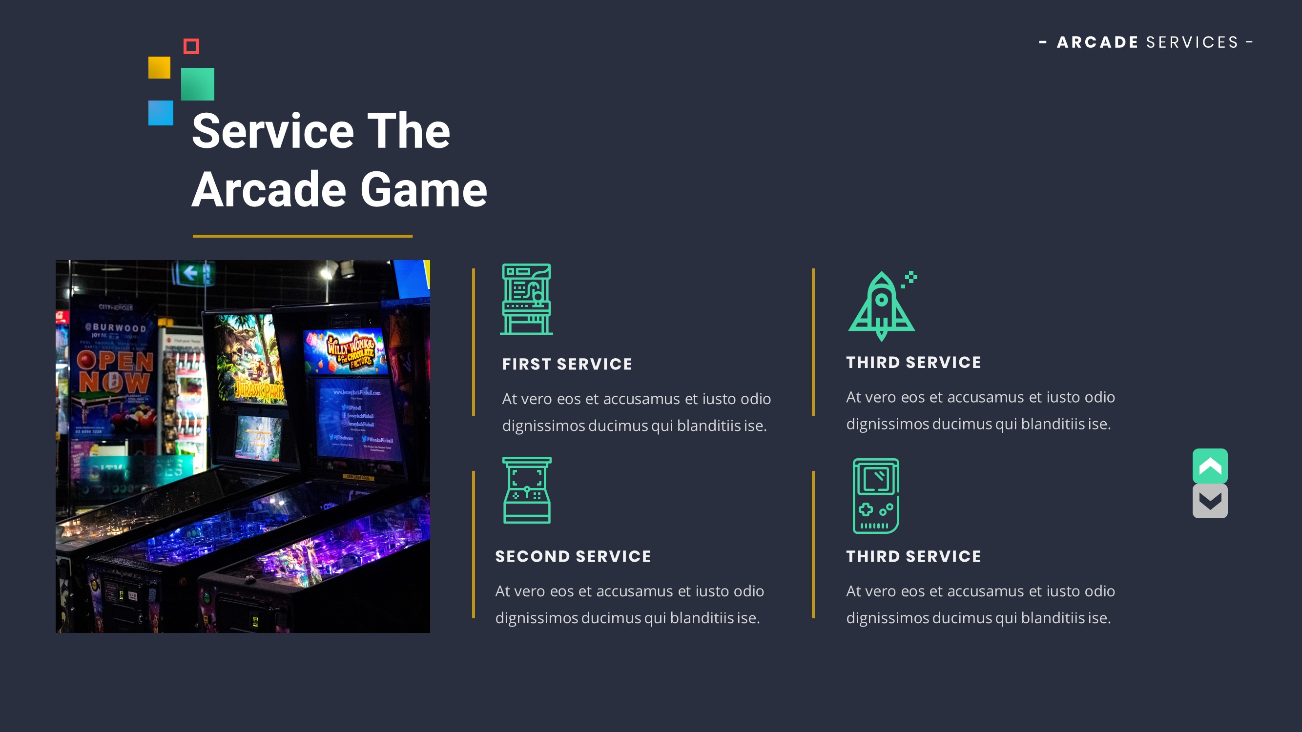 Arcades - Arcade Games Googleslide Template, Presentation Templates