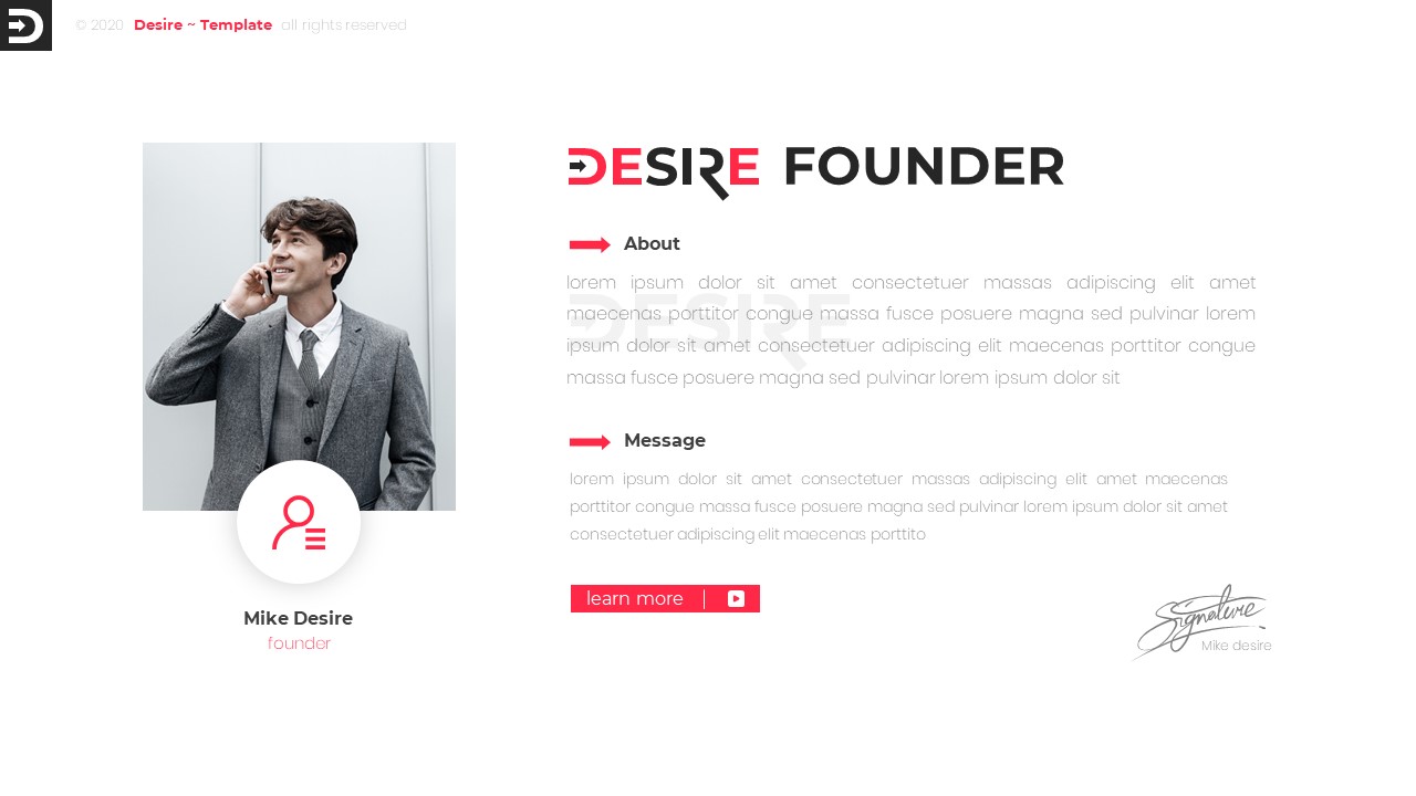 Desire - Powerpoint Template, Presentation Templates | GraphicRiver