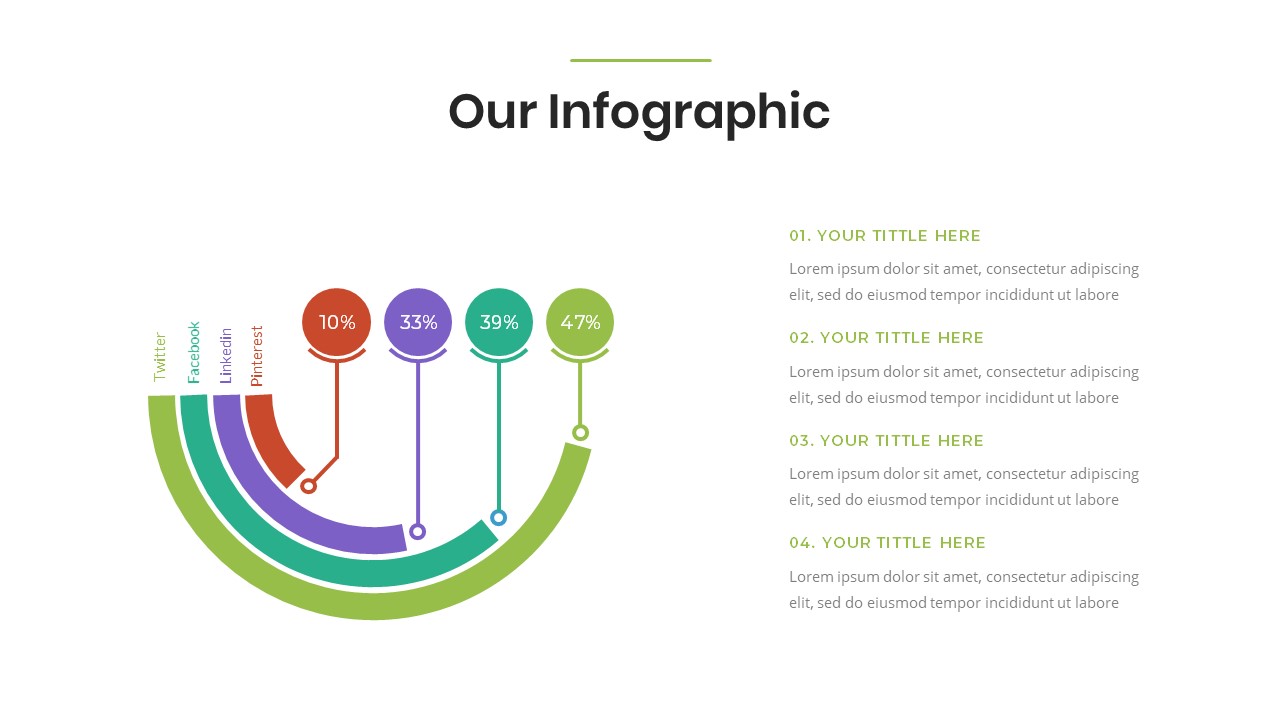 Green Line - Creative Business PowerPoint Template, Presentation Templates
