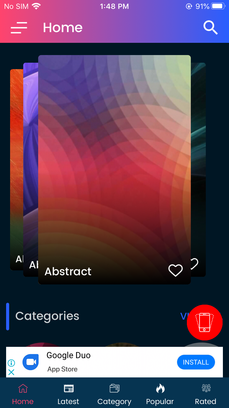 iOS Wallpapers App (HD, Full HD, 4K, Ultra HD Wallpapers) by viaviwebtech