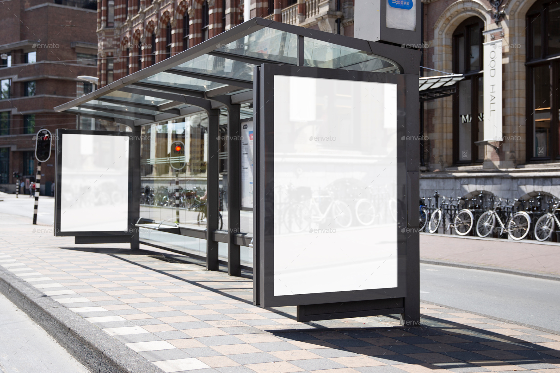 City Bus Stop Poster Mockup, Graphics | GraphicRiver