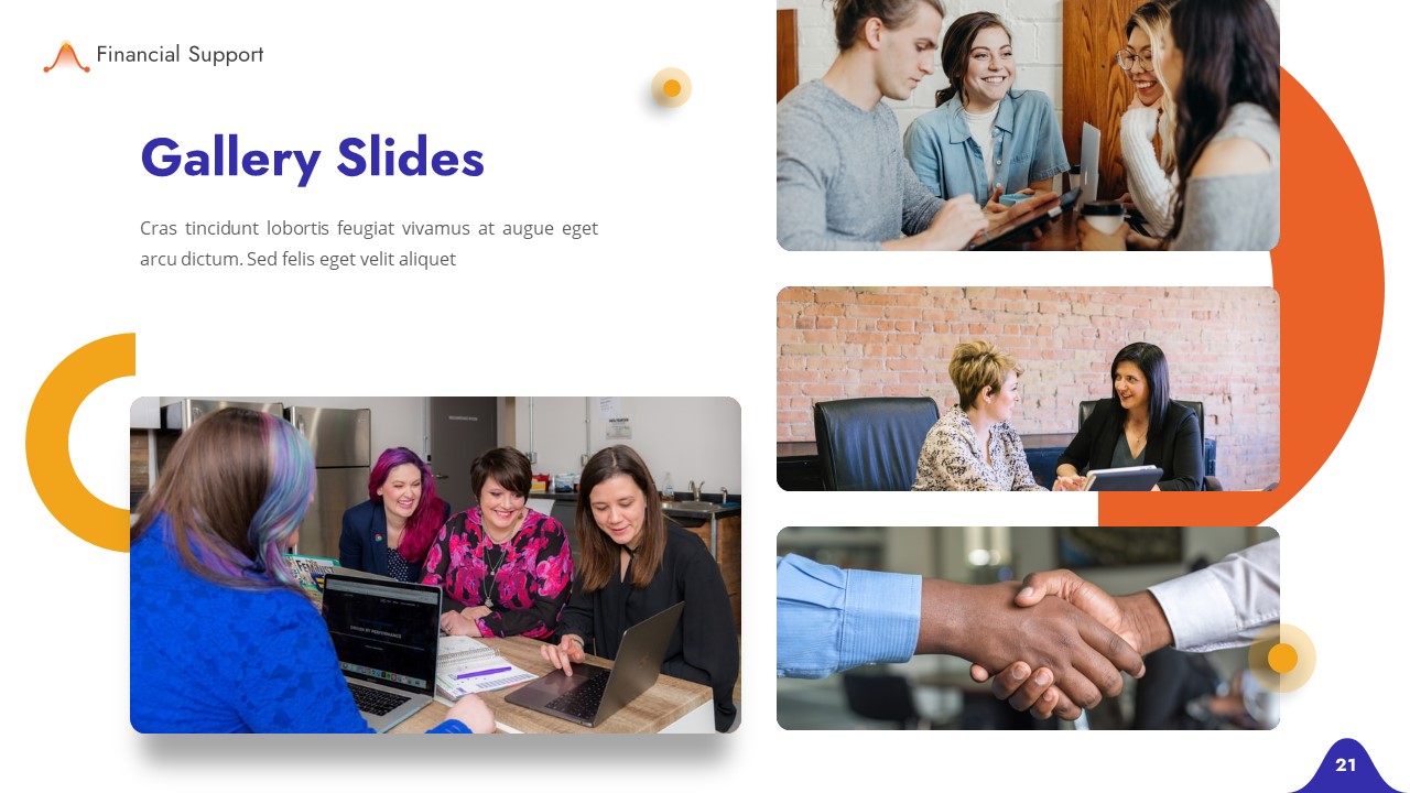 Financial Support Presentation Template, Presentation Templates ...