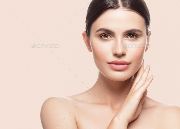 Beauty skin woman face healthy skin beautiful model close up face ...