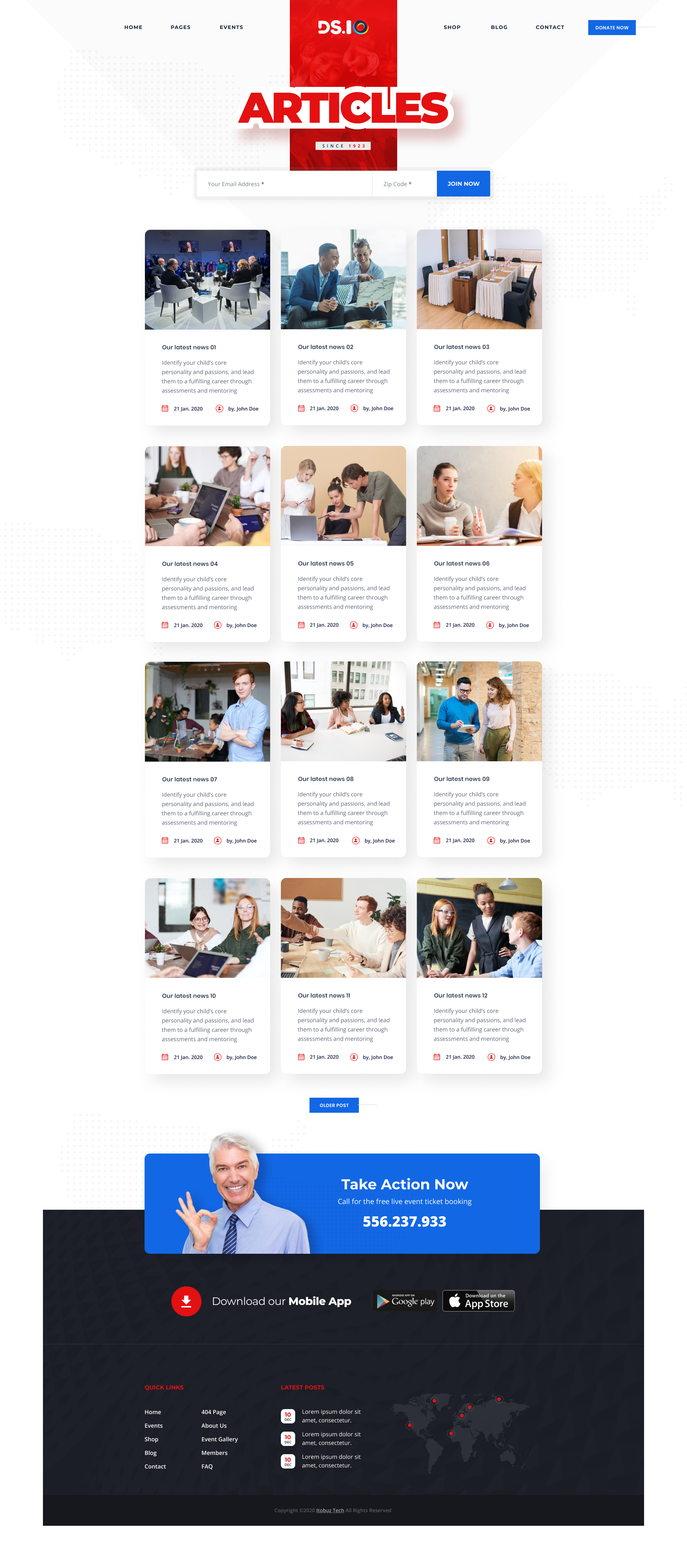 Electioneer-A political campaign and Event Figma Template by WordPress ...