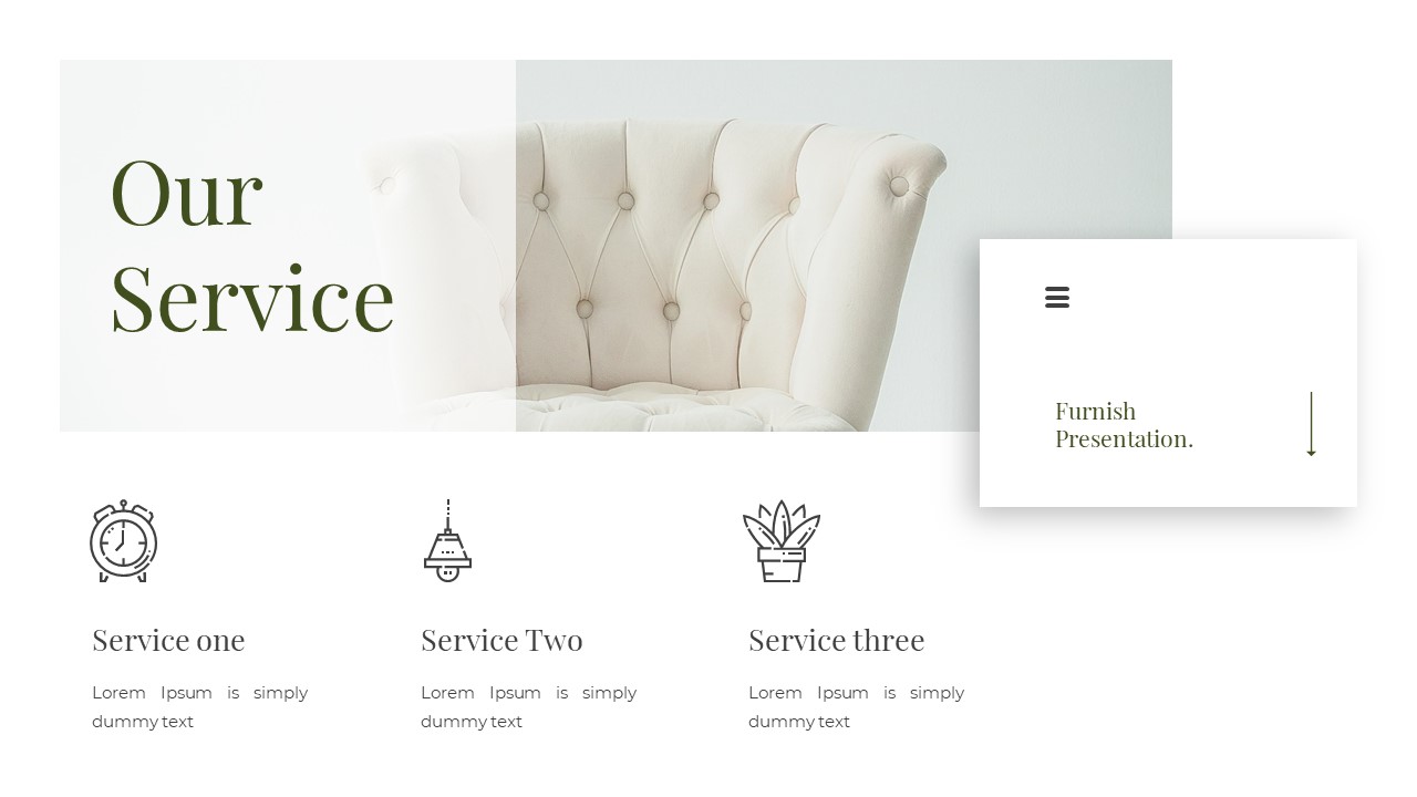 Furnish – Furniture Product Google Slides Template, Presentation Templates