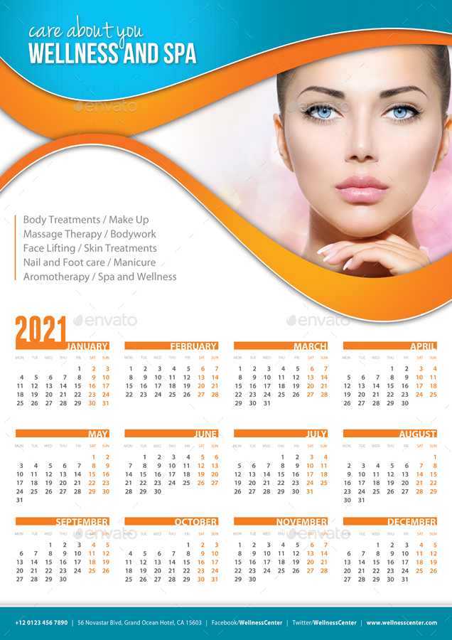 Wall Calendars 2021 Bundle V04, Print Templates | GraphicRiver