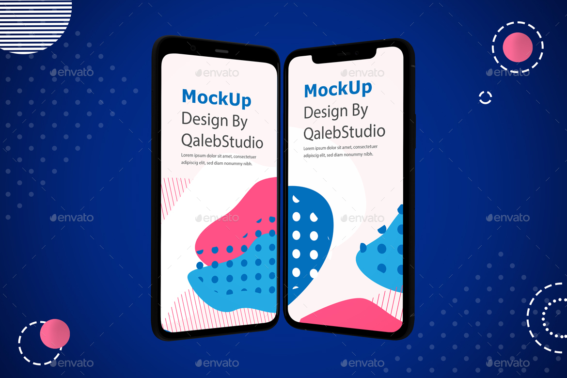 Abstract IOS & Android Mockup V.2, Graphics | GraphicRiver
