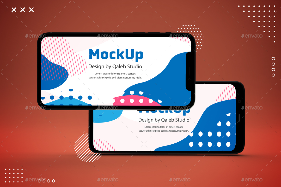 Abstract IOS & Android Mockup V.2, Graphics | GraphicRiver