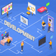 Programming Coding Development Isometric Flowchart, Vectors | GraphicRiver